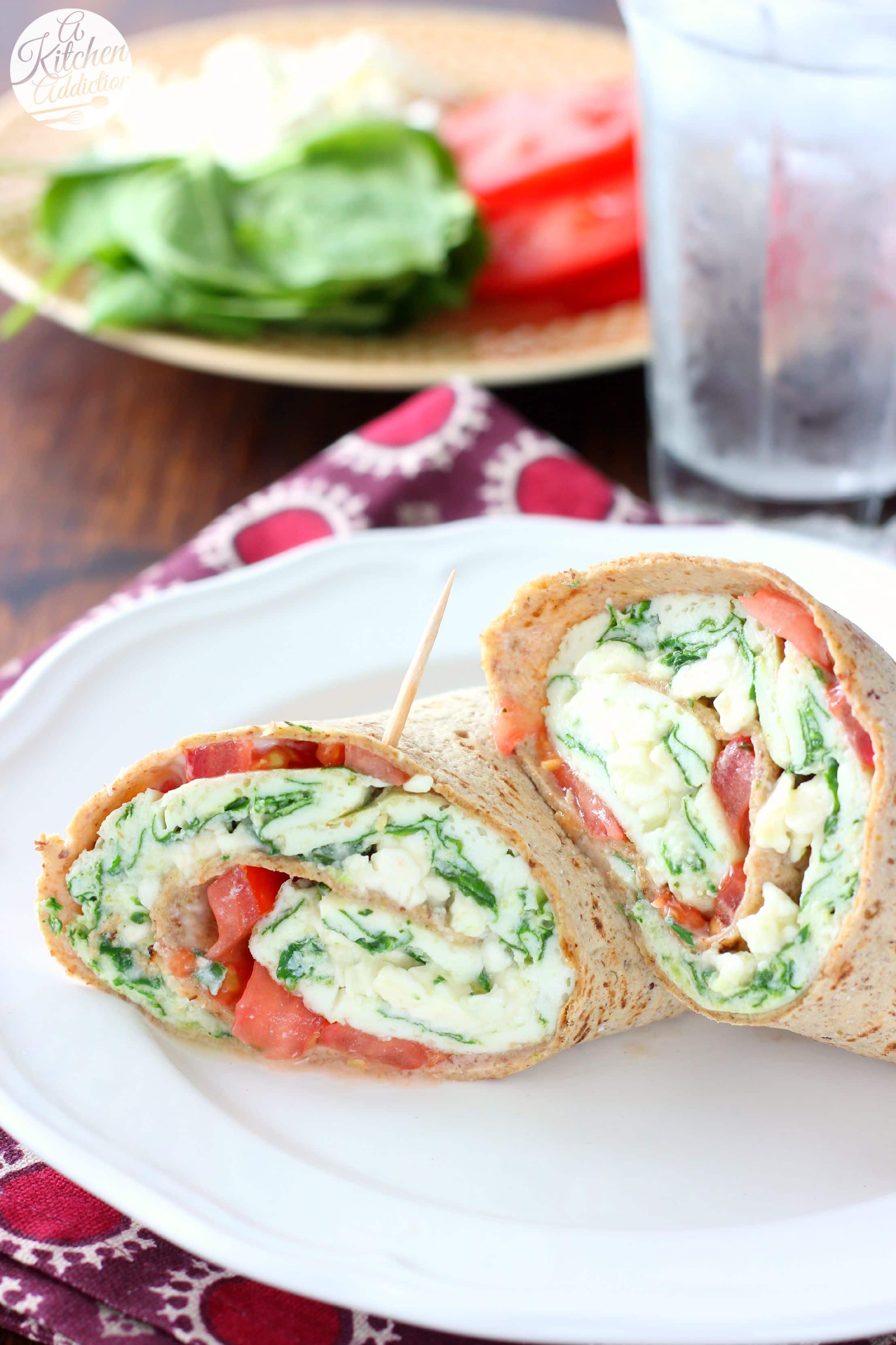 Spinach And Feta Egg White Wraps A Kitchen Addiction