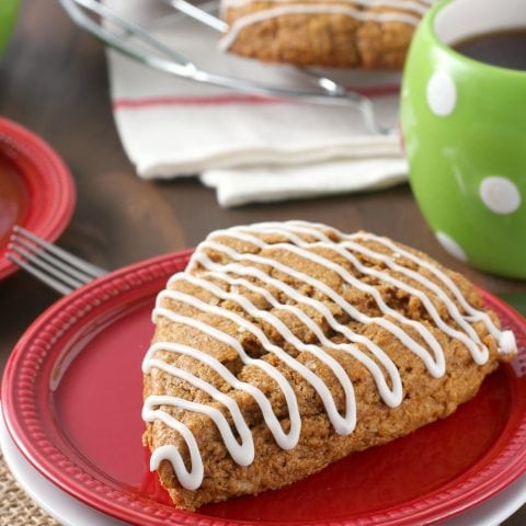 Gingerbread Scones {Whole Wheat} - A Kitchen Addiction
