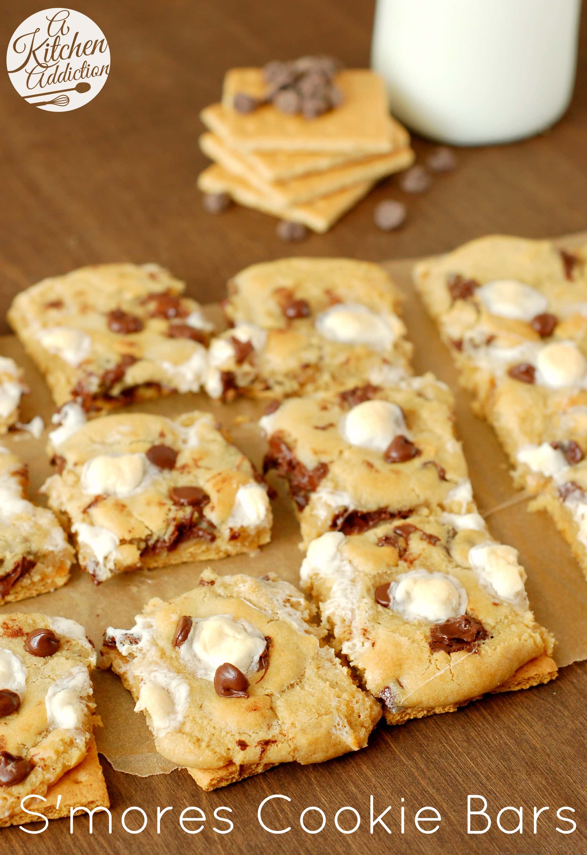 S mores Cookie Bars A Kitchen Addiction