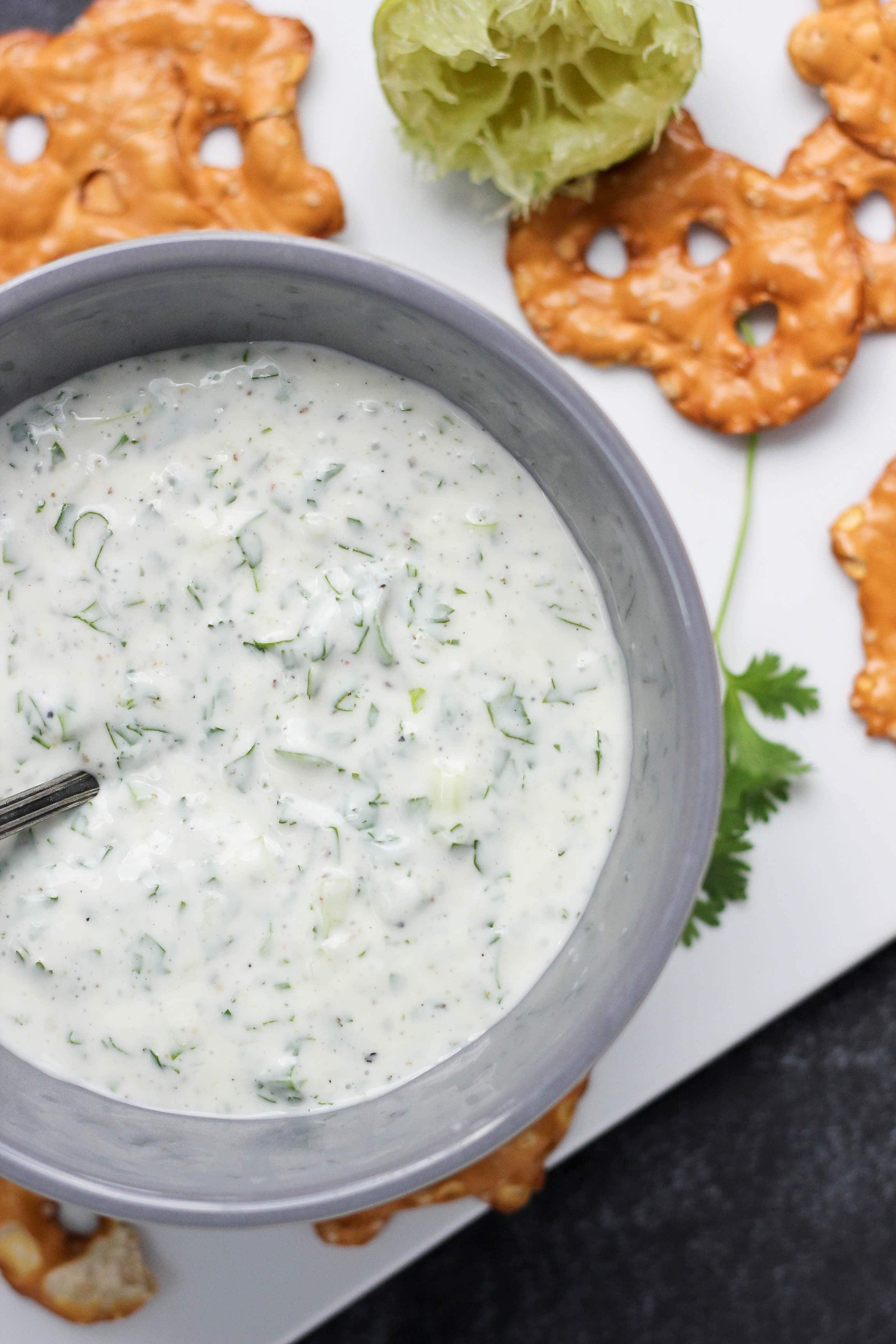 Cilantro-Lime Dip - A Kitchen Addiction
