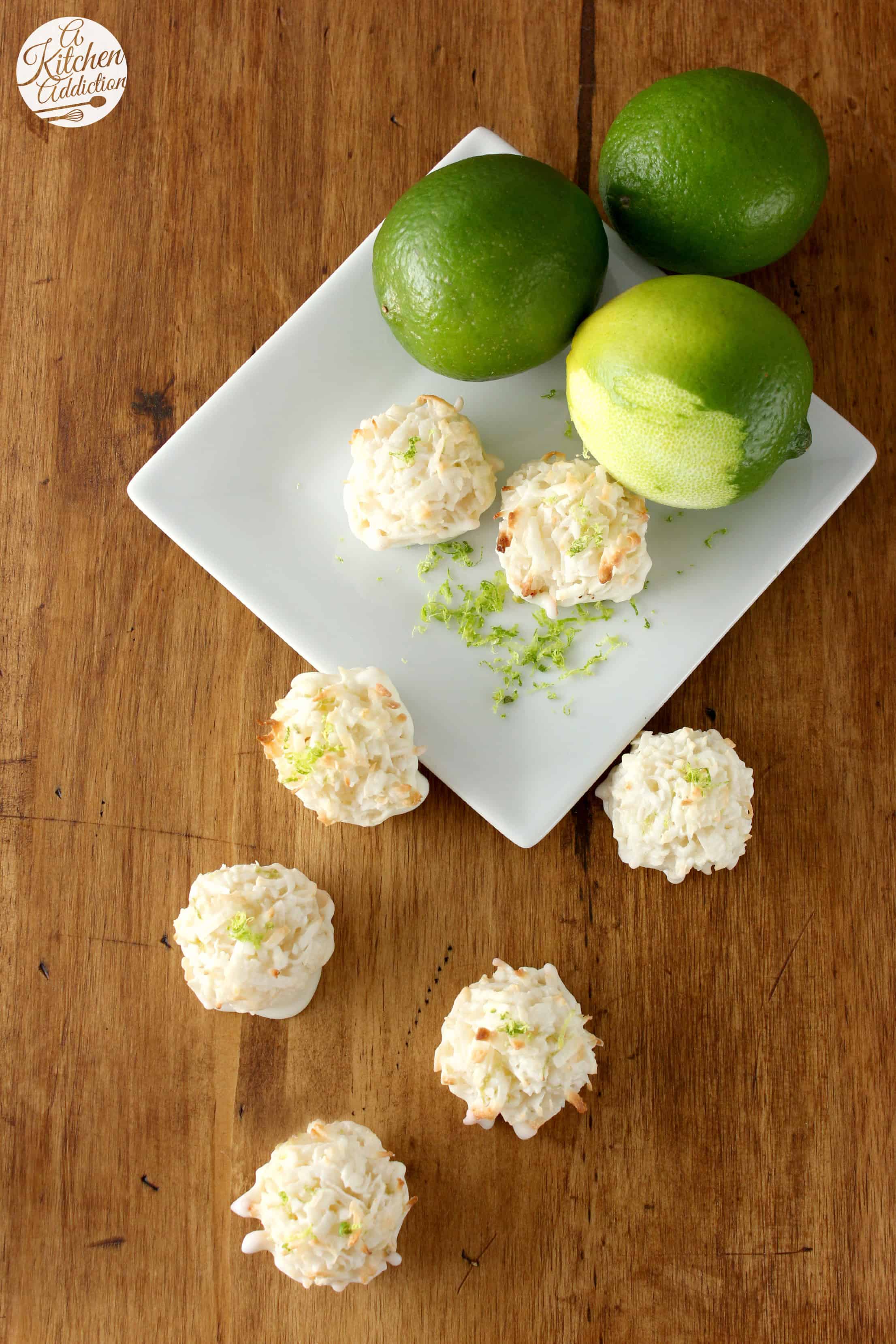 Coconut Lime Macaroons - A Kitchen Addiction