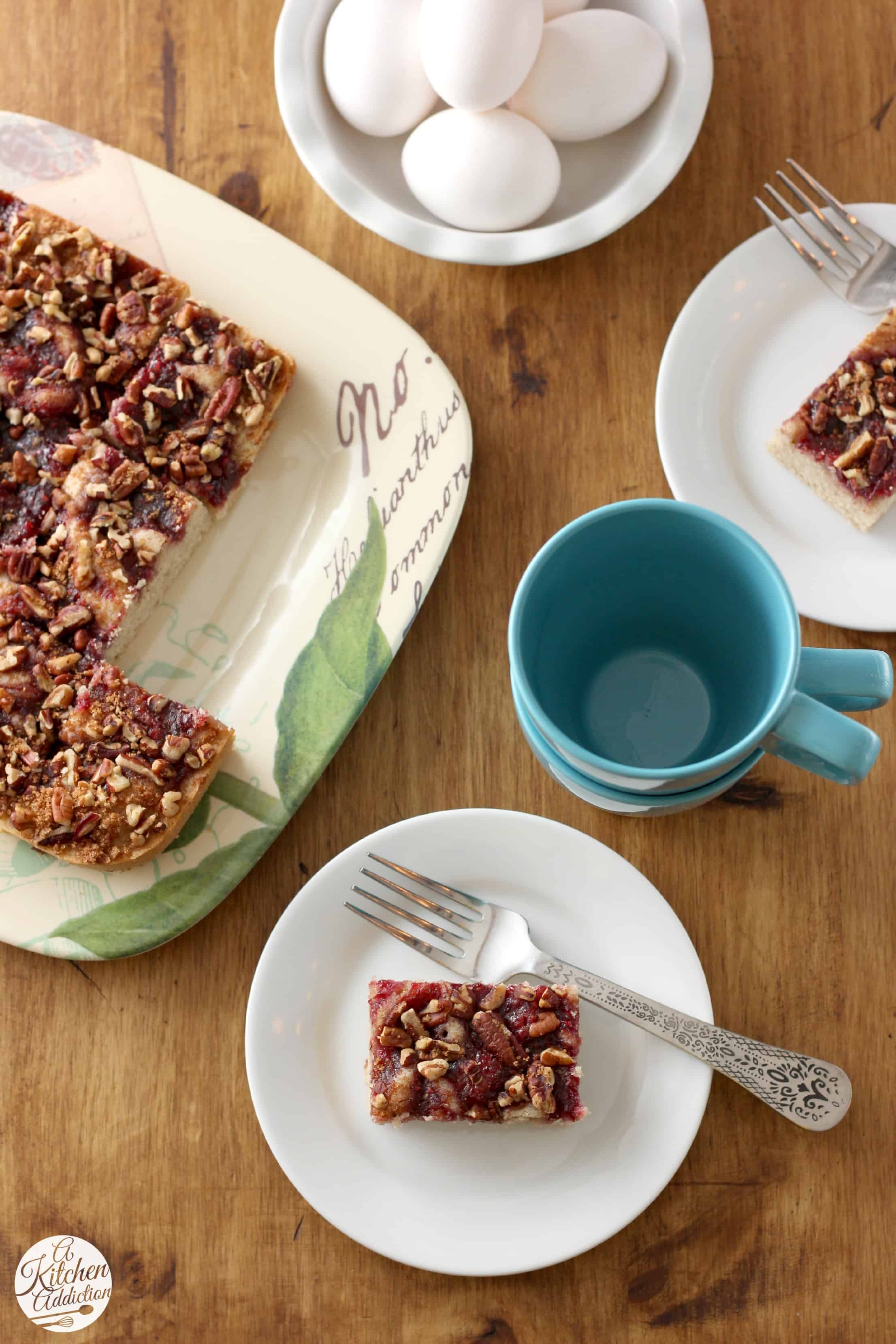 Raspberry Pecan Breakfast Cake - A Kitchen Addiction
