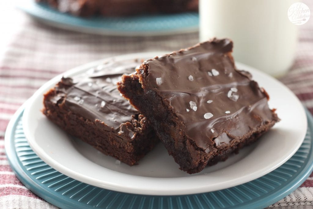 Salted Dulce de Leche Brownies - A Kitchen Addiction