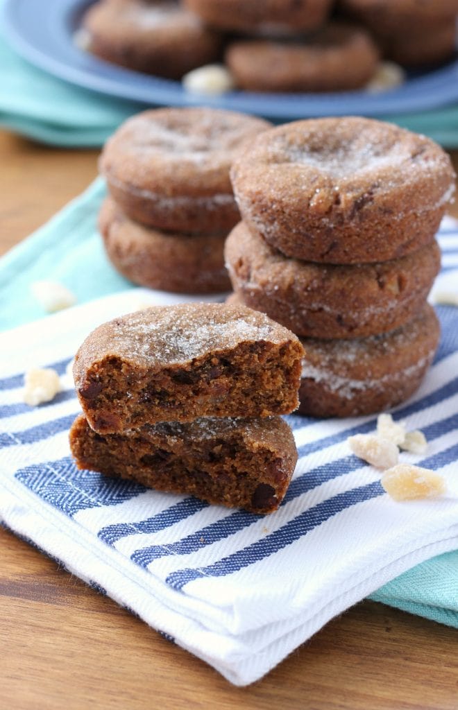 Double Ginger Molasses Cookies - A Kitchen Addiction