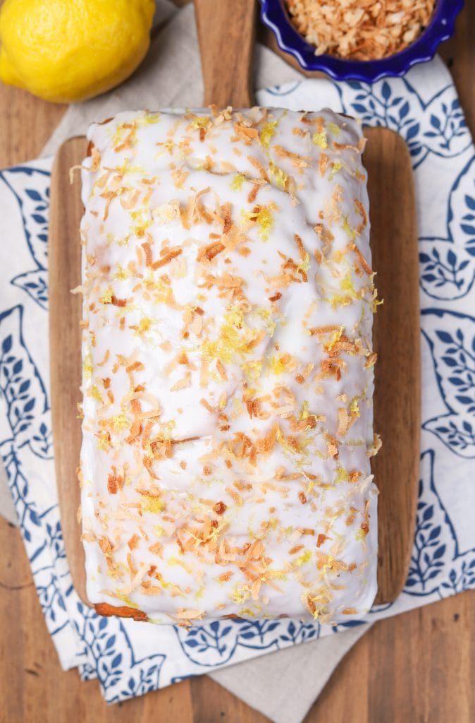 Lemon Coconut Yogurt Bread - A Kitchen Addiction