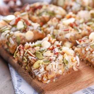 Pumpkin Pie Seven Layer Bars - A Kitchen Addiction