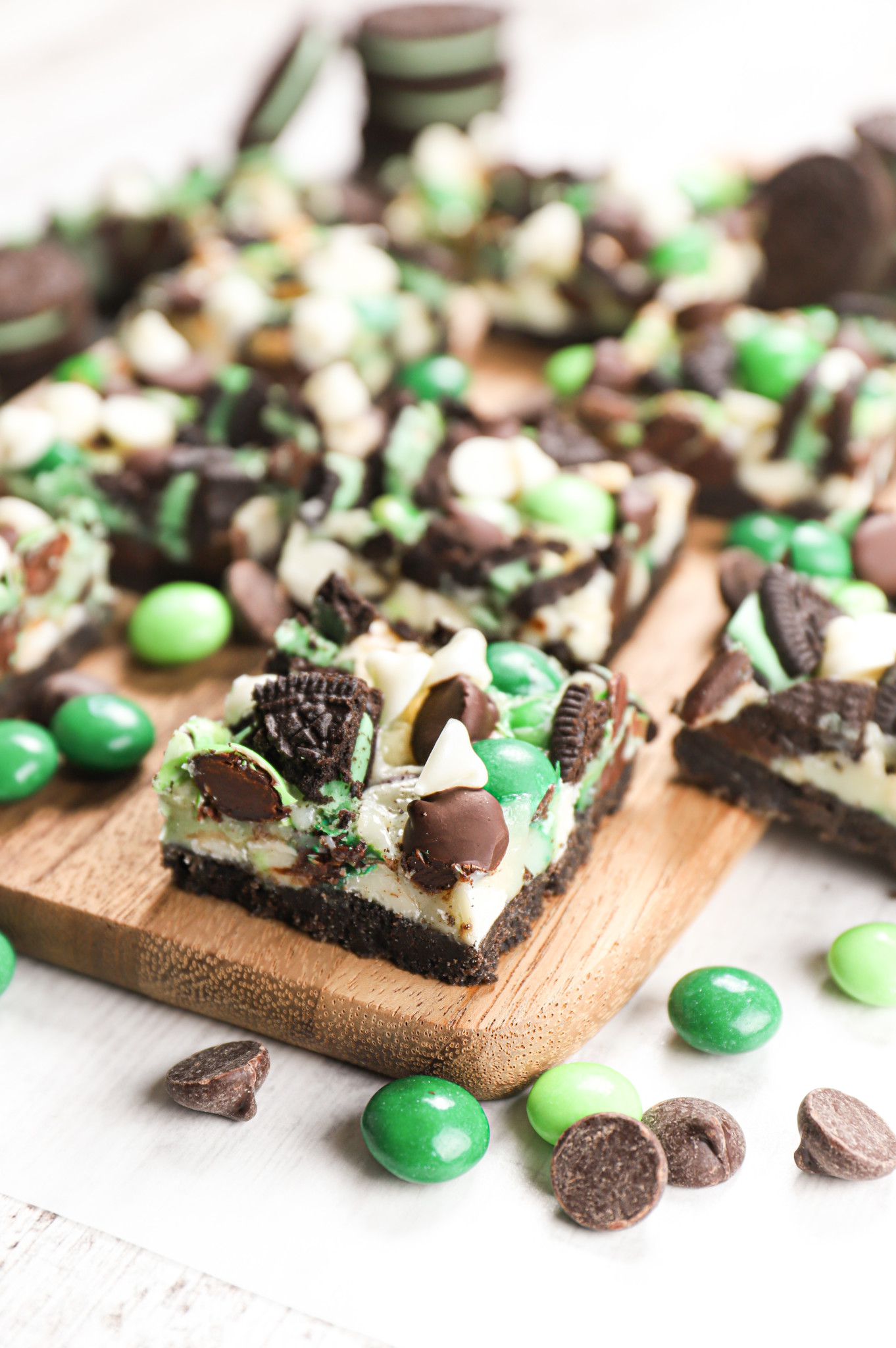 Mint Chocolate Seven Layer Bars - A Kitchen Addiction